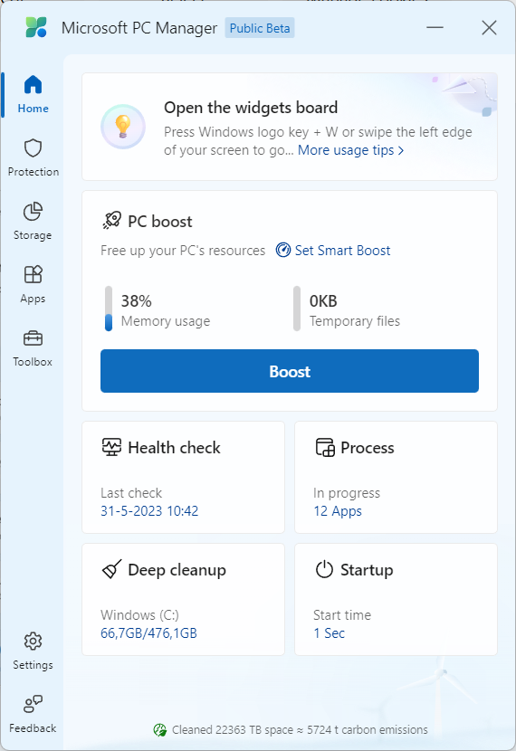 Microsoft PC Manager | GratisSoftware.nl Downloads
