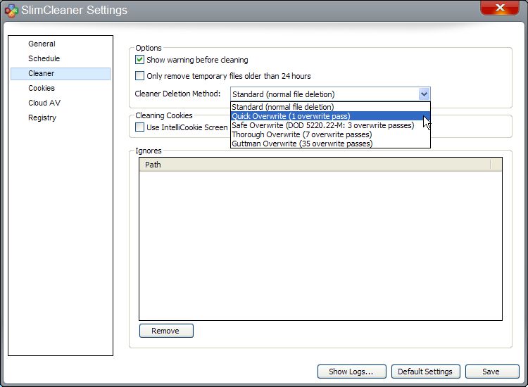 Uitgavegeschiedenis SlimCleaner | GratisSoftware.nl Downloads
