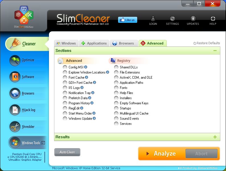 Uitgavegeschiedenis SlimCleaner | GratisSoftware.nl Downloads