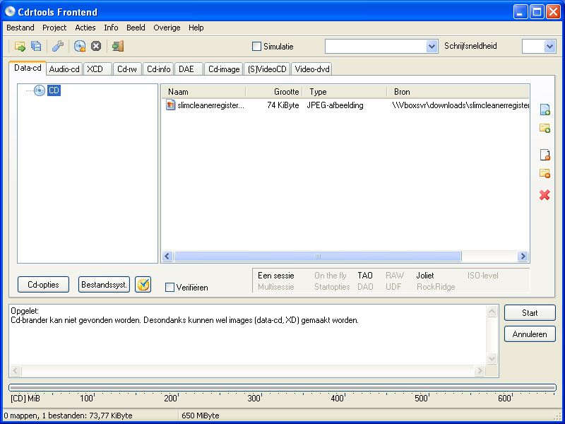 Uitgavegeschiedenis Cdrtools Frontend (Cdrtfe) | GratisSoftware.nl ...